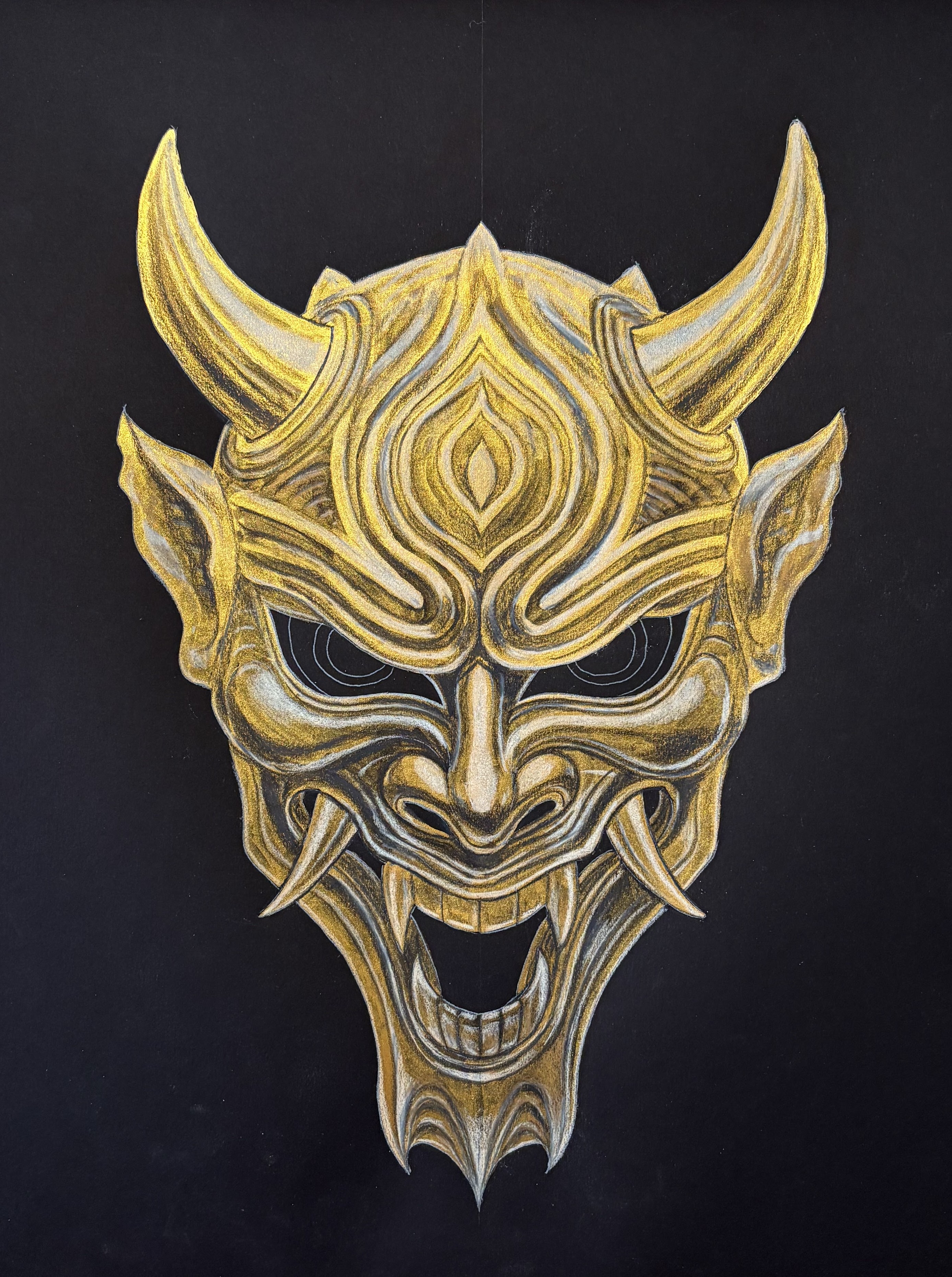 Golden Demon Mask | THE FELL AND THE FAE